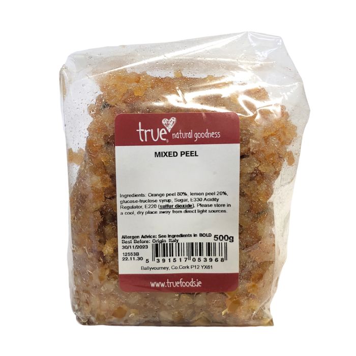 True Natural Goodness Mixed Peel 500g | Organico Bantry
