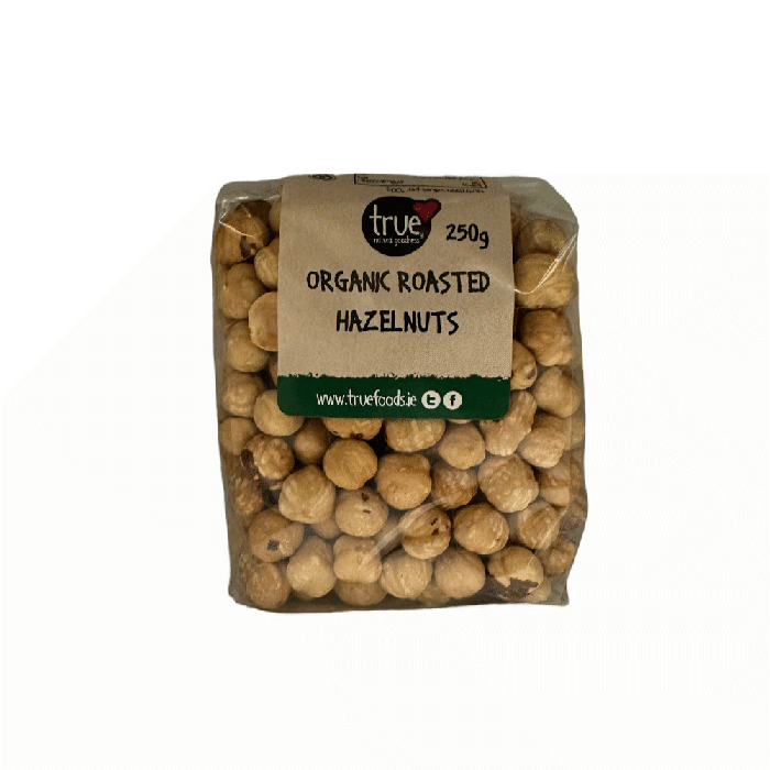 True Natural Goodness Roasted Hazelnuts Organic 250g | Organico Bantry